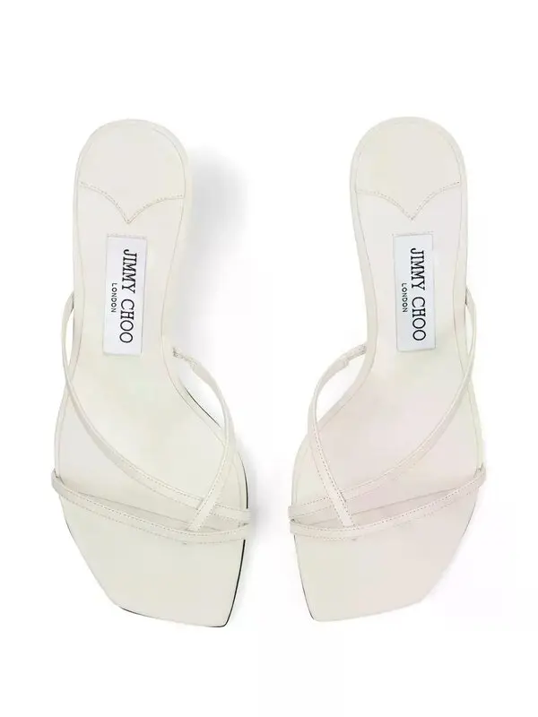JIMMY CHOO Etana 50mm Strappy Leather Mules
