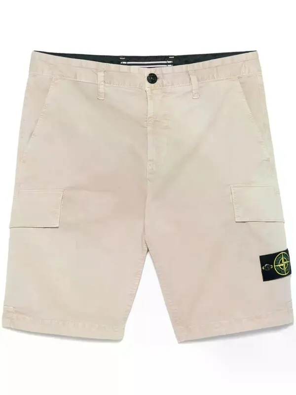 Stone Island Compass-badge Cargo Shorts - Neutrals