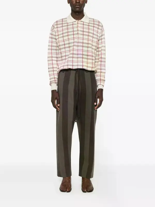 UMA WANG Striped Virgin Wool Trousers