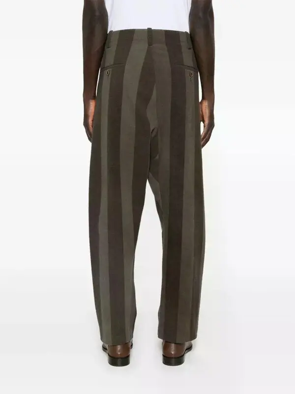 UMA WANG Striped Virgin Wool Trousers