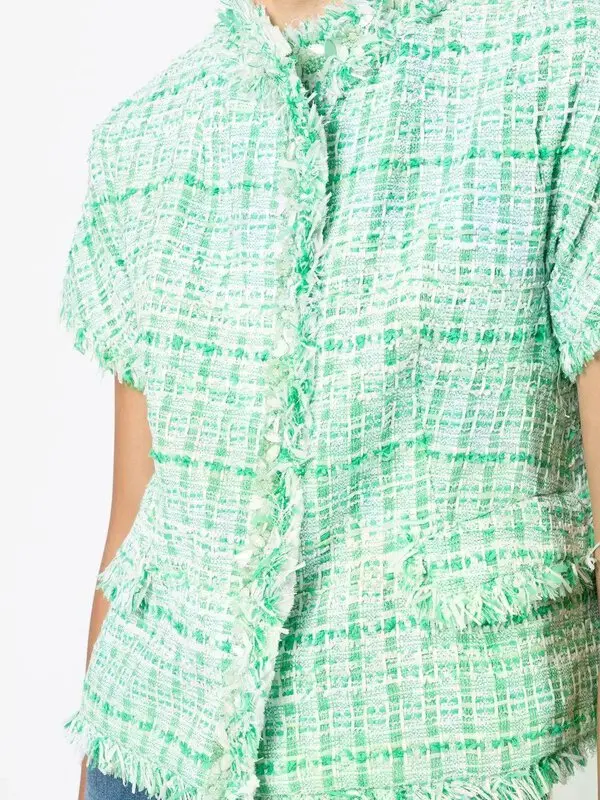 Shiatzy Chen Bead-embellished Tweed Jacket