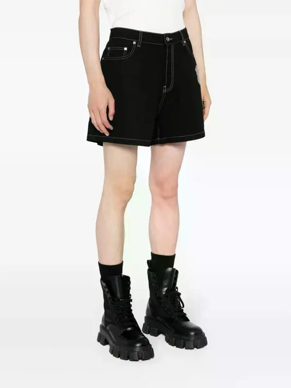 Off-White Logo-appliqué Denim Shorts