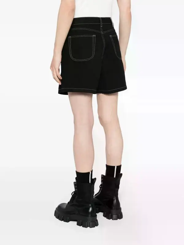 Off-White Logo-appliqué Denim Shorts