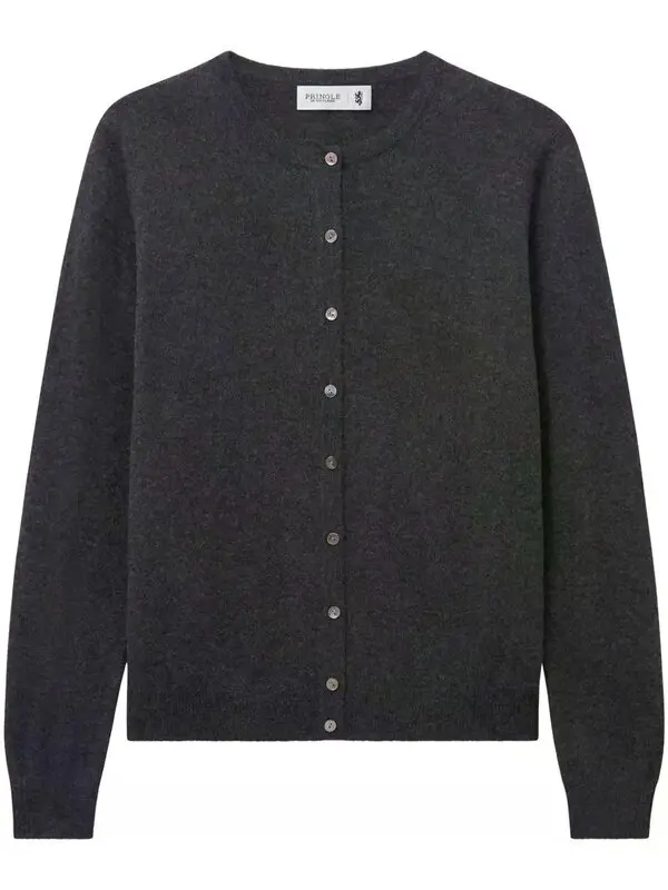 Pringle Of Scotland Crew-neck Cashmere Cardigan - Grey