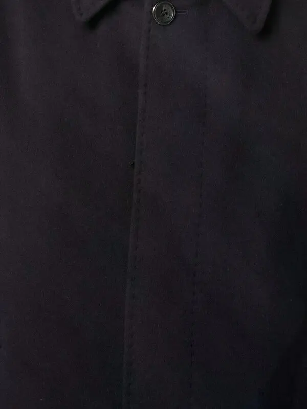 Corneliani Single-breasted Wool Coat - Blue