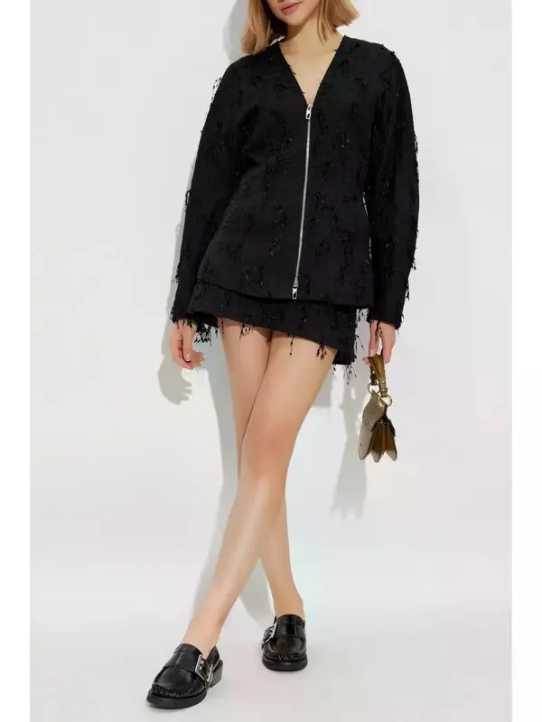GANNI Tweed Blazer