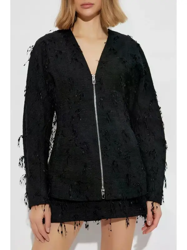 GANNI Tweed Blazer