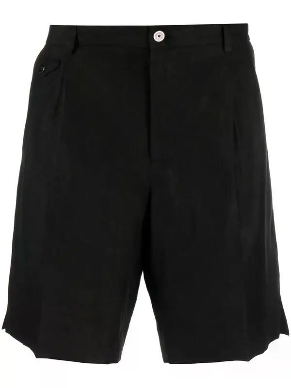 Dolce & Gabbana Pleated Linen Shorts