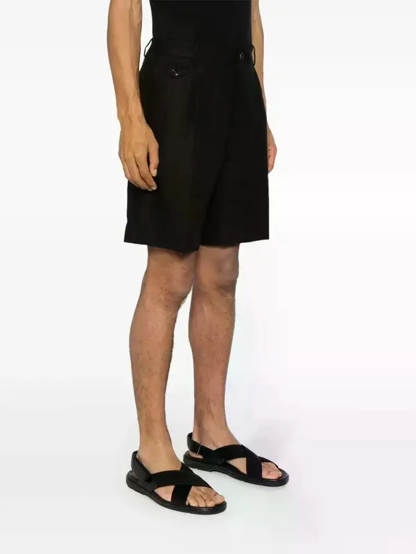 Dolce & Gabbana Pleated Linen Shorts