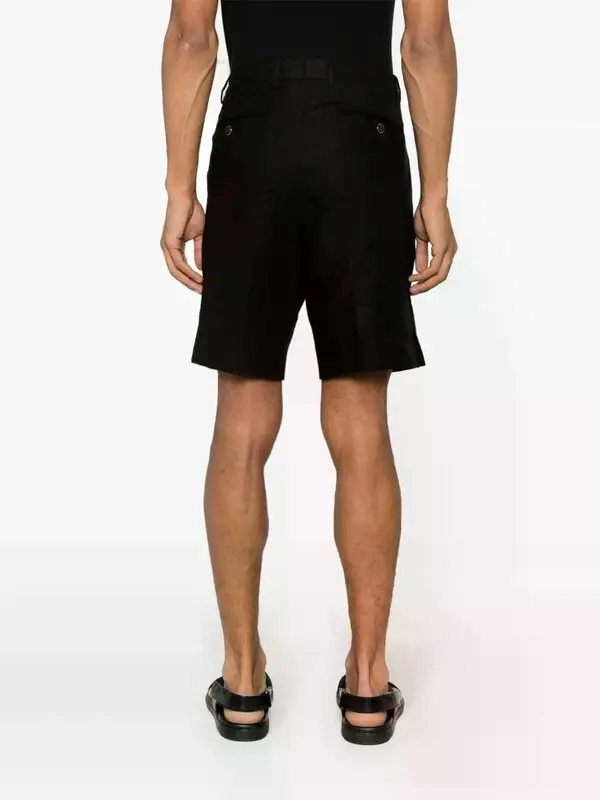 Dolce & Gabbana Pleated Linen Shorts