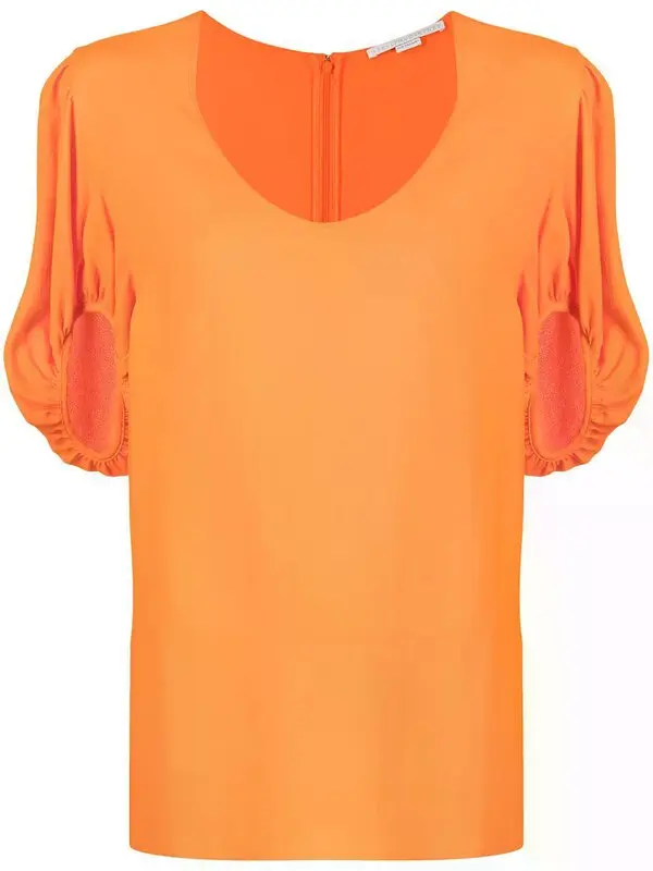 Stella McCartney Puff-sleeve Top - Orange