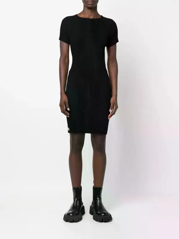 Philipp Plein Logo-plaque Ribbed T-shirt Dress