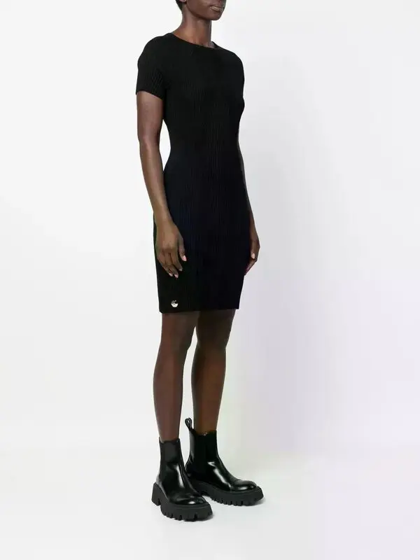 Philipp Plein Logo-plaque Ribbed T-shirt Dress