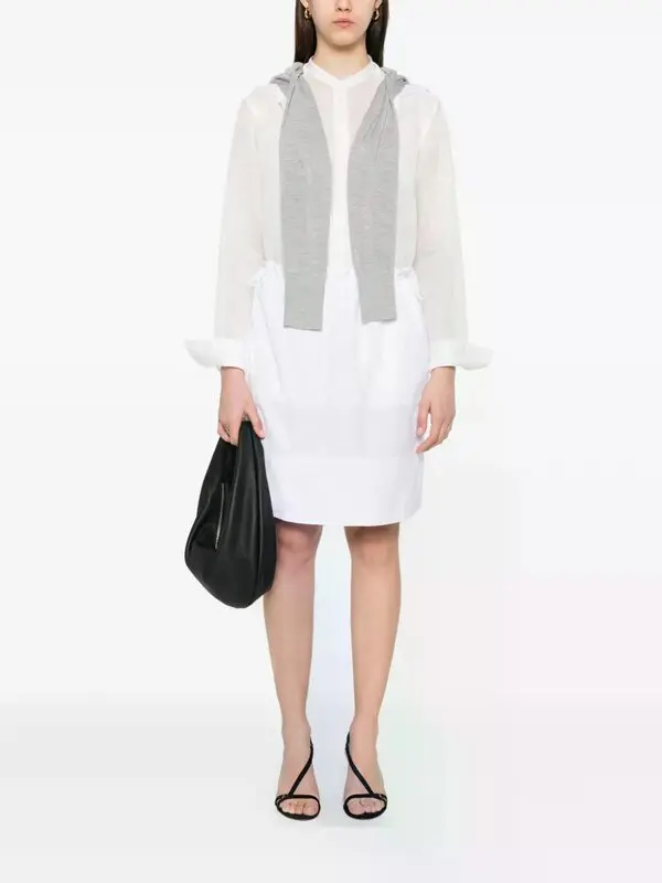 TOTEME Drawstring-waist Skirt - White