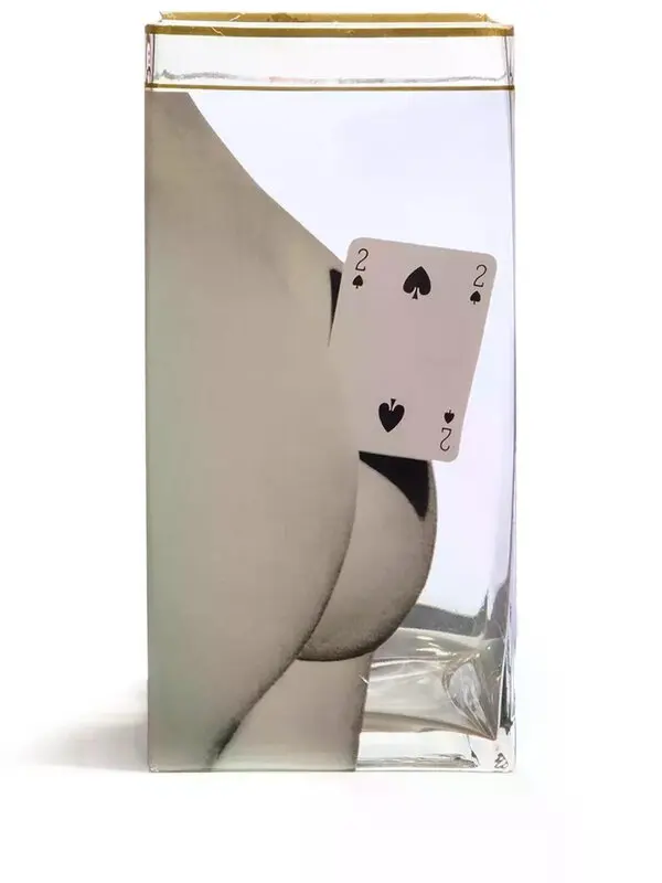 SELETTI Two Of Spades Large Vase - Neutrals