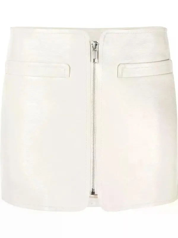 COURREGES Swallow Vinyl Mini Skirt