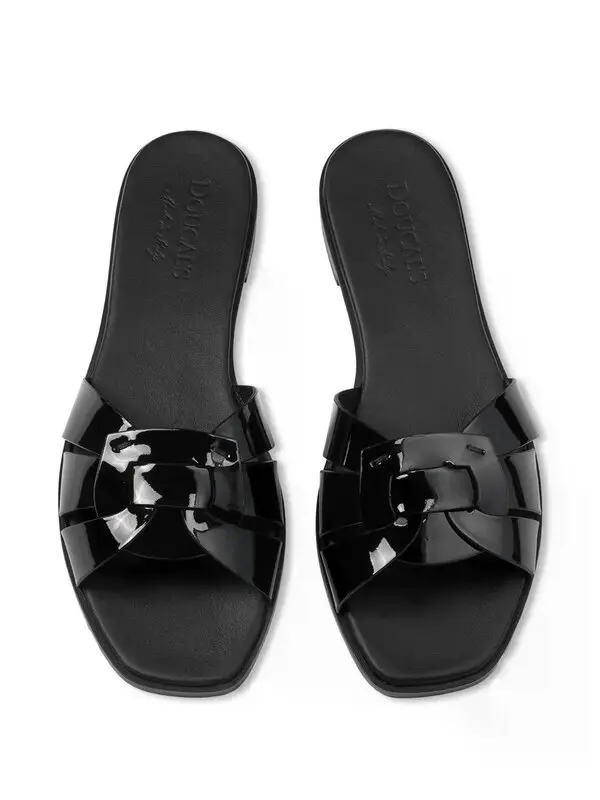 DOUCAL'S Leather Sandals - Black