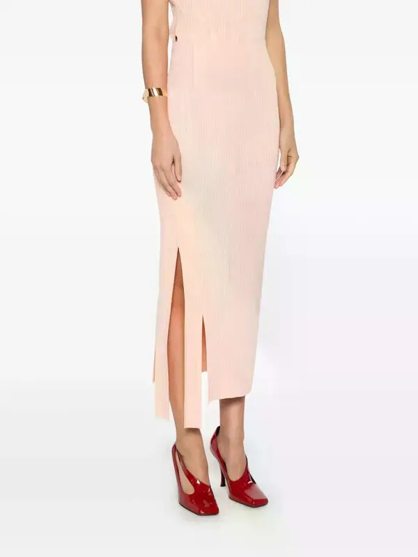 Victoria Beckham Ribbed-knit Maxi Skirt
