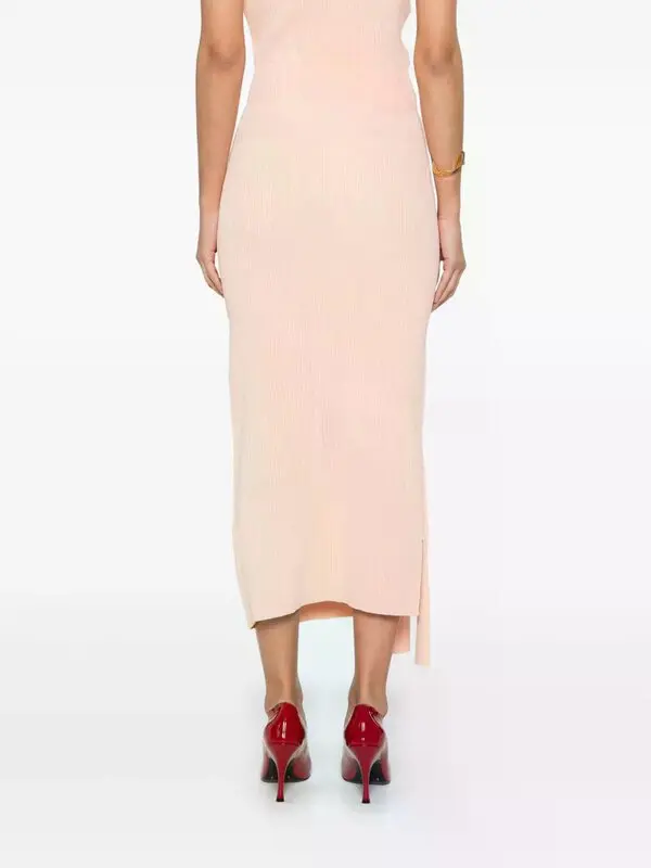 Victoria Beckham Ribbed-knit Maxi Skirt