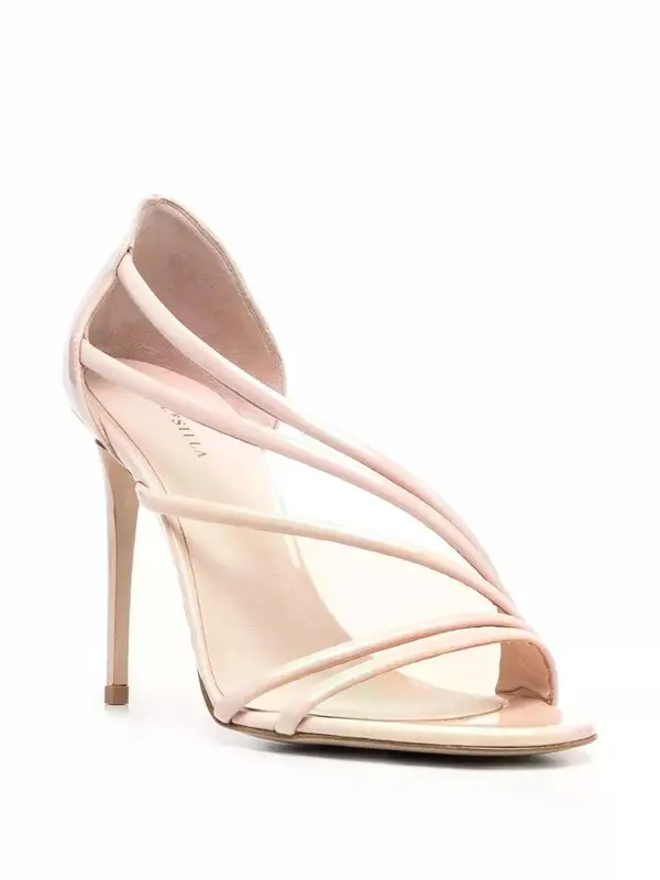 LE SILLA Scarlet 110mm Sandals - Neutrals