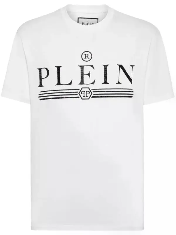 Philipp Plein Logo-embellished Cotton T-shirt - White