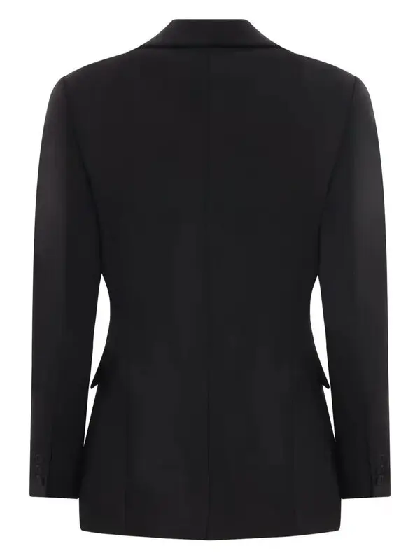 Roberto Cavalli Single-breasted Cady-texture Blazer - Black