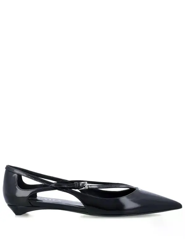 Prada Cut-out Ballerina Shoes
