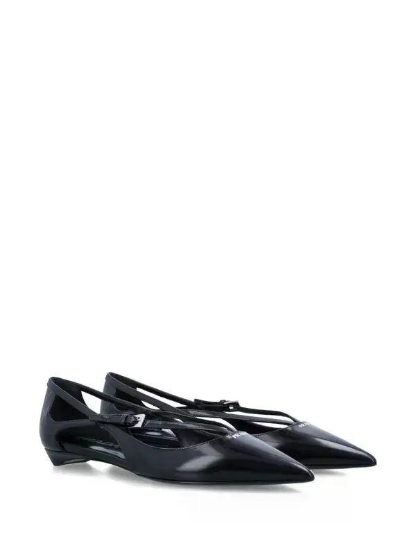 Prada Cut-out Ballerina Shoes
