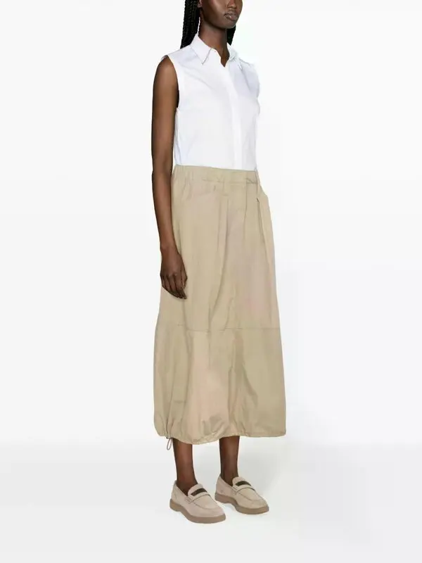 Brunello Cucinelli Sleeveless Button-up Shirt - White