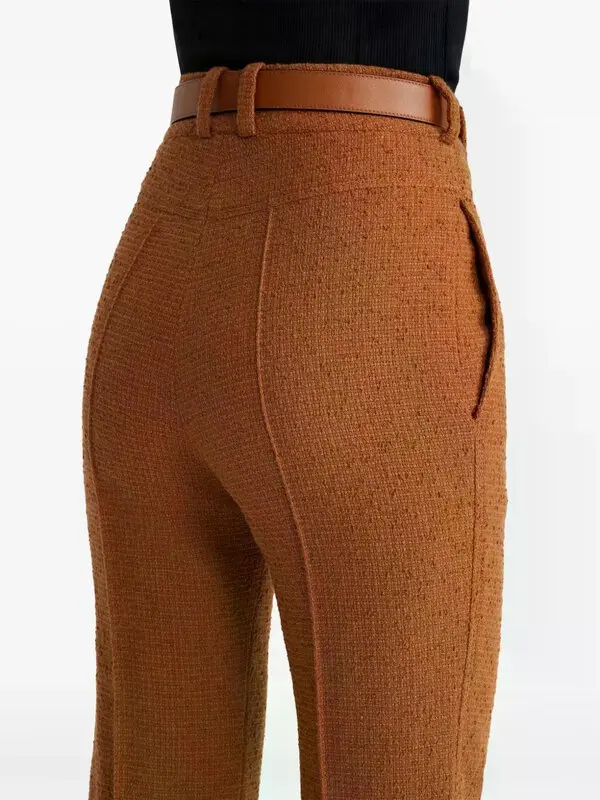 PATOU Tweed Flared Trousers