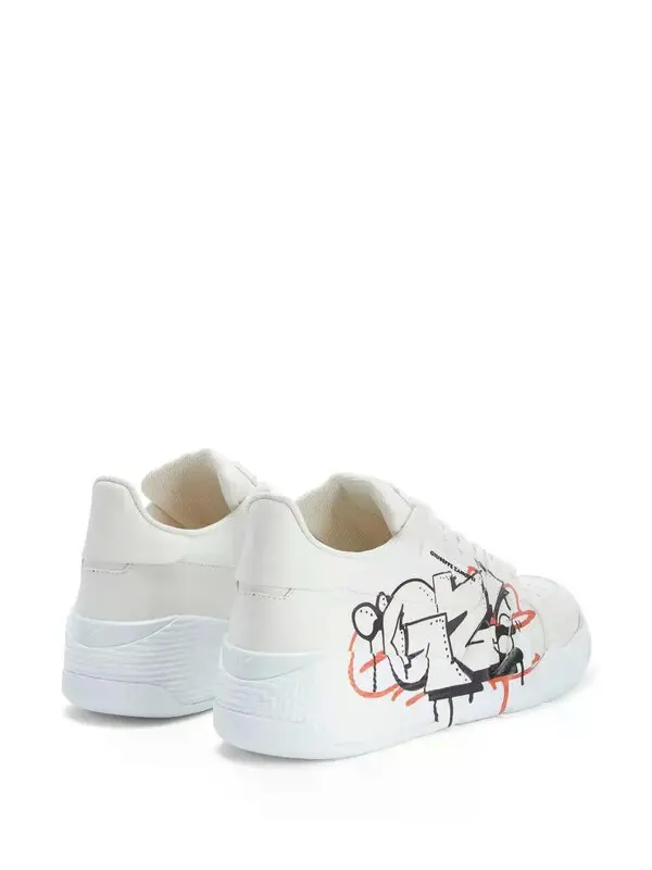 GIUSEPPE ZANOTTI Graphic-print Sneakers - White