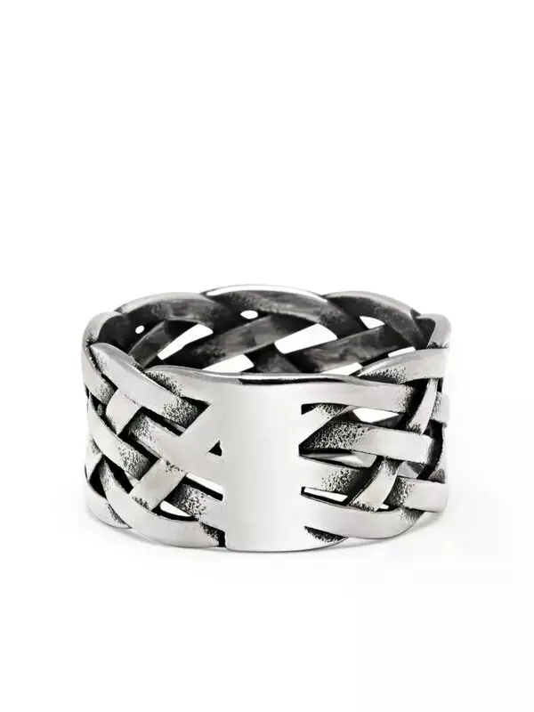 NIALAYA JEWELRY Woven Chain Ring