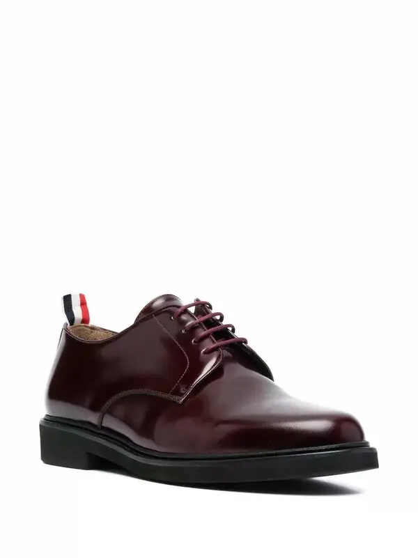 Thom Browne Leather Derby Shoes - Red