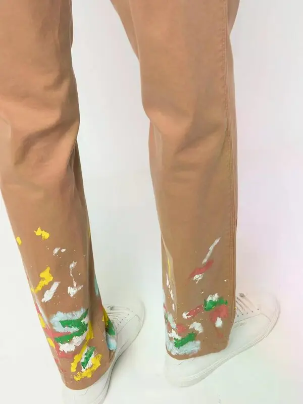 Philipp Plein Paint-splatter Effect Chinos