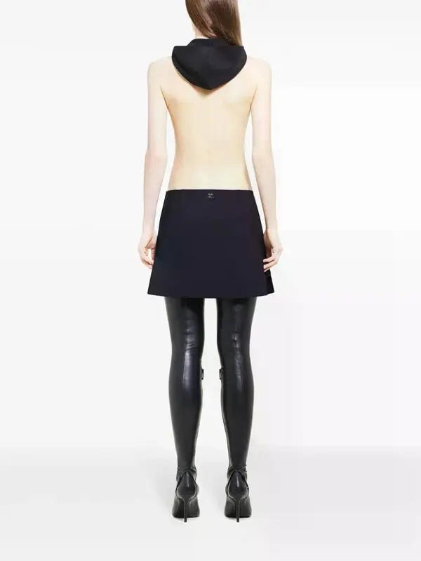 COURREGES Oblique Tailored Mini Skirt