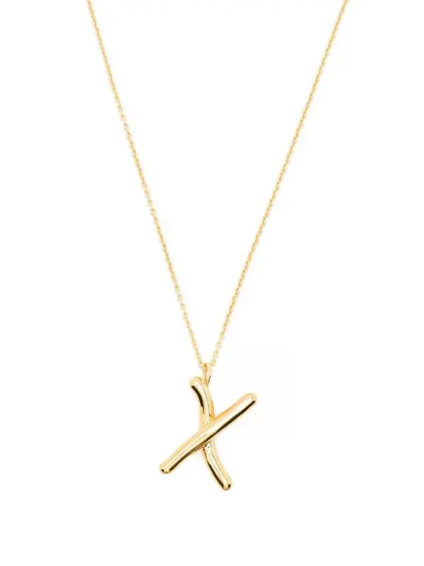 MISSOMA Curly Molten Initial Pendant Necklace - Gold