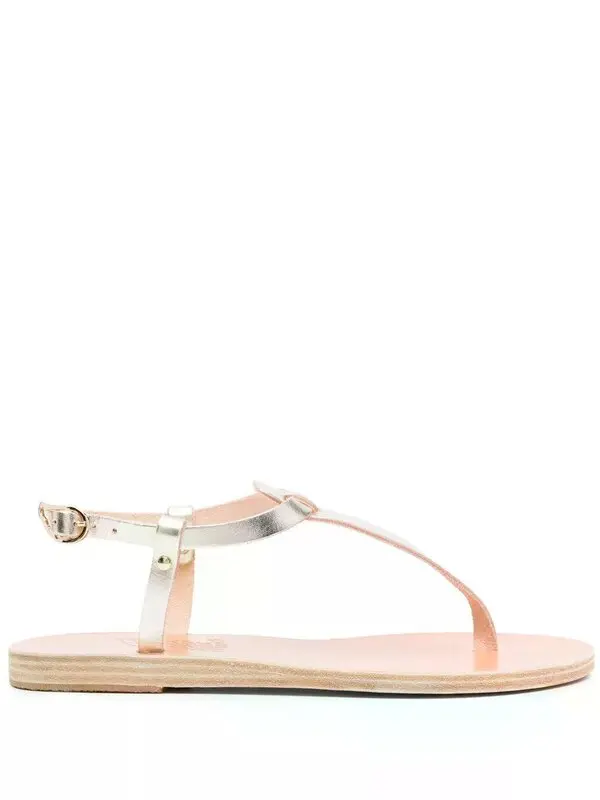 ANCIENT GREEK SANDALS Logo Open-toe Sandals - Gold