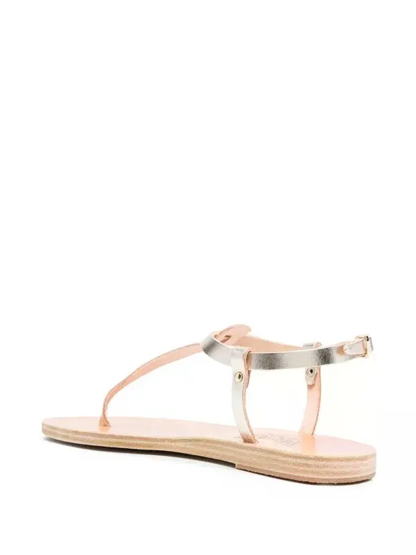 ANCIENT GREEK SANDALS Logo Open-toe Sandals - Gold