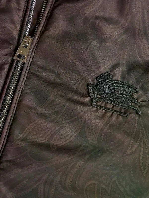 Etro Paisley-print Panelled Bomber Jacket