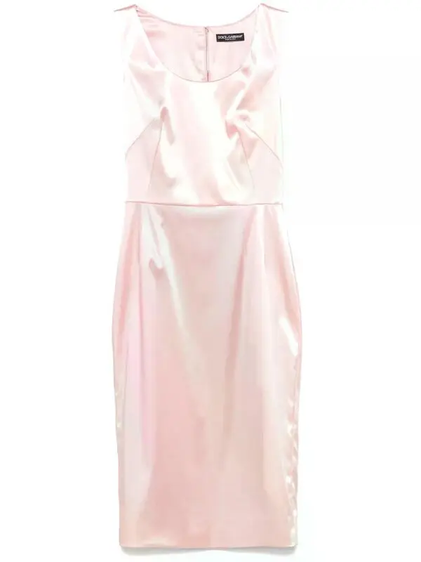 Dolce & Gabbana Satin Midi Dress