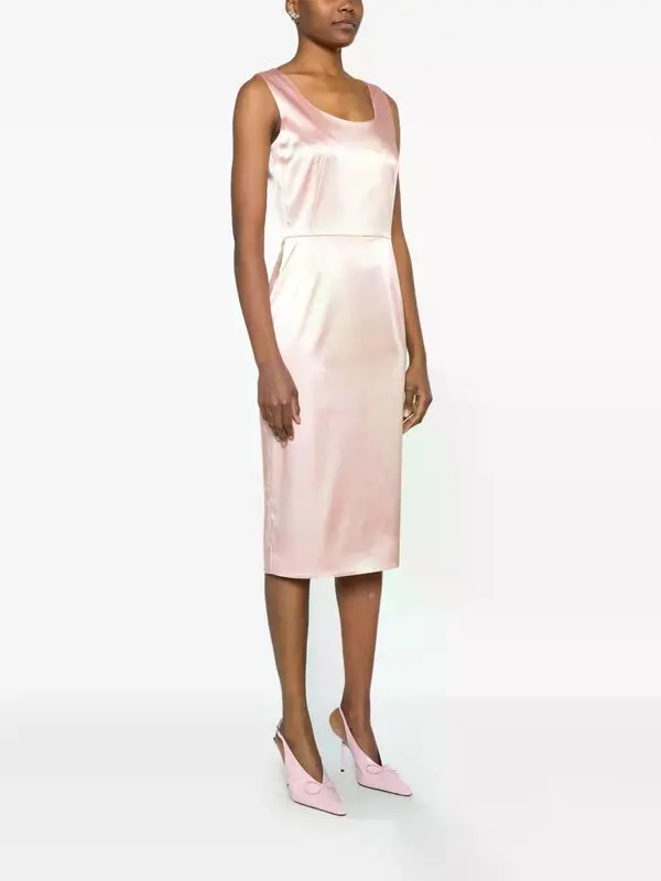 Dolce & Gabbana Satin Midi Dress