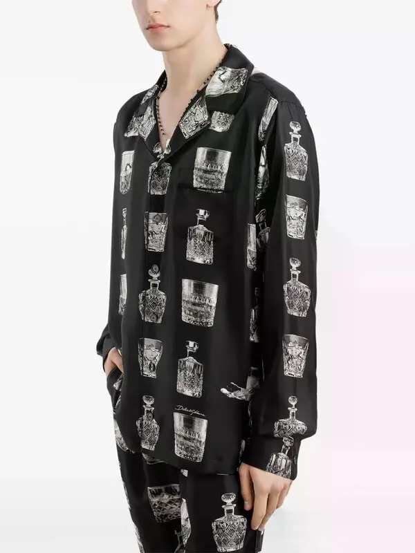 Dolce & Gabbana Liquor-print Shirt