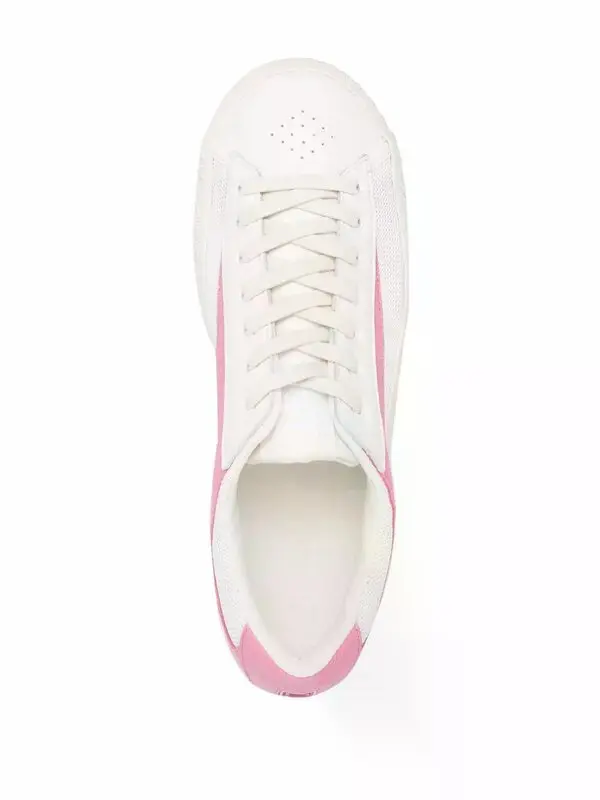 By Far Rodina Perforated Color-block Sneakers