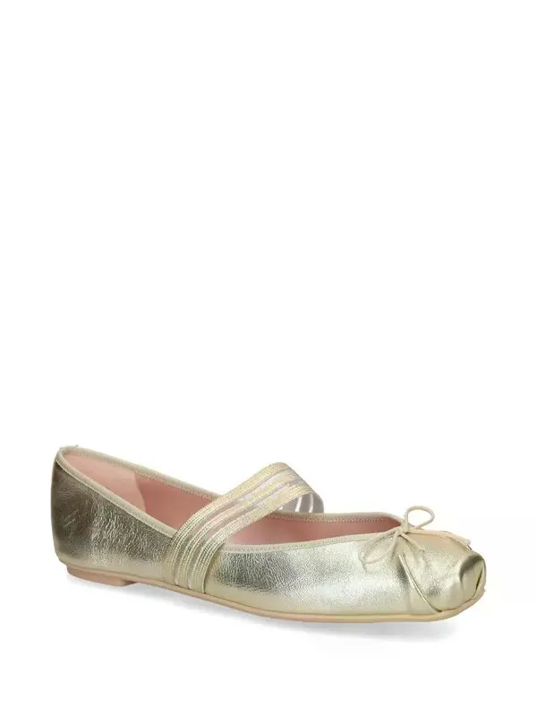 Pretty Ballerinas Kristen Metallic Ballet Flats - Gold