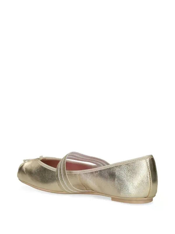 Pretty Ballerinas Kristen Metallic Ballet Flats - Gold