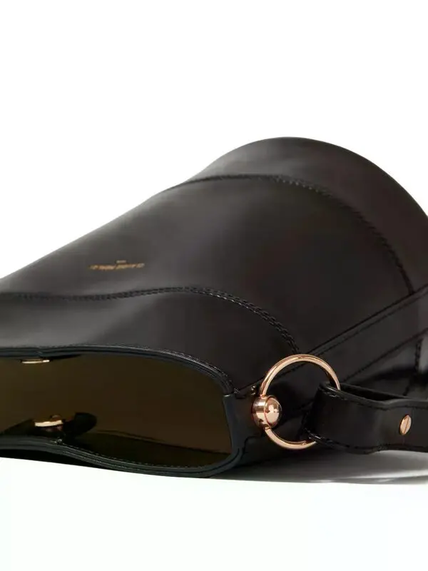 Claudie Pierlot Solveig Leather Bucket Bag - Black
