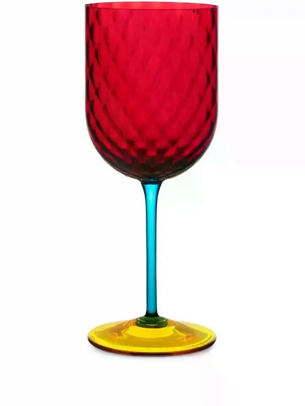 Dolce & Gabbana Murano Wine Glass - Red