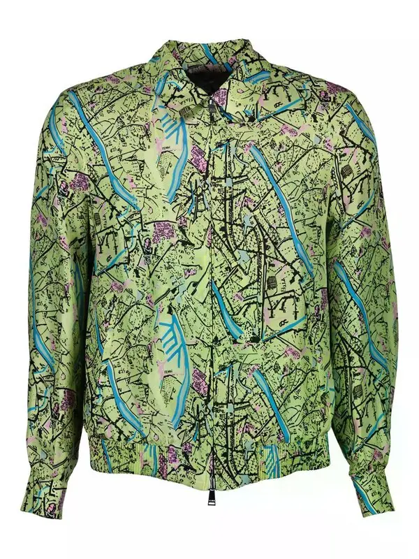 Fendi Reversible Map Shirt Jacket