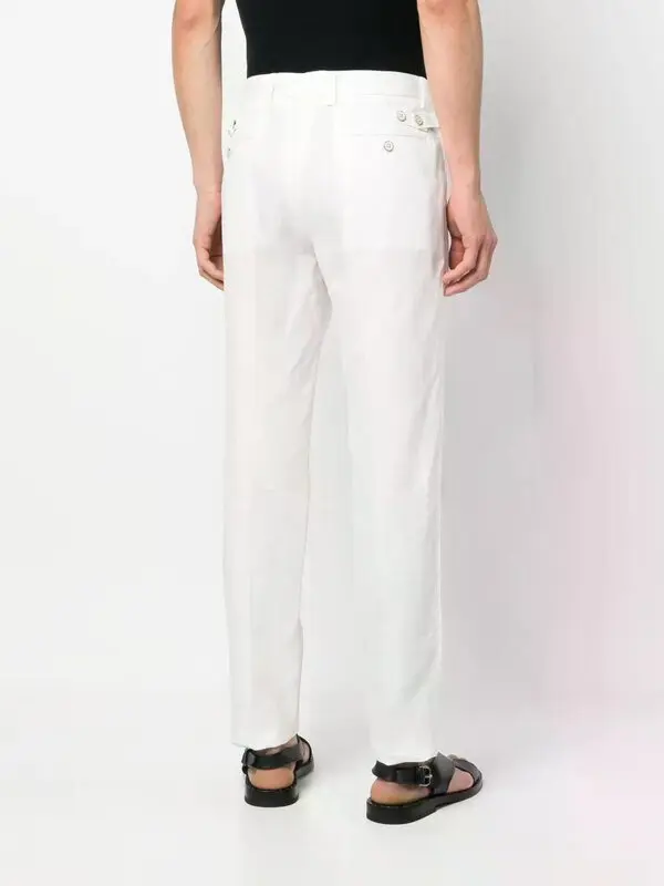 Dolce & Gabbana Mid-rise Tailored Trousers - White