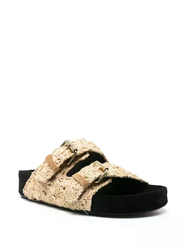 Isabel Marant Étoile Lennyo Raffia Sandals
